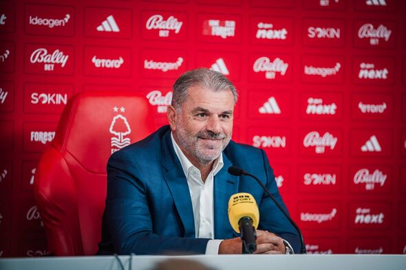 Ange Postecoglou make joke about being sacked by Nottingham Forest