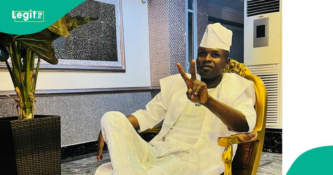 Congratulations rain as Oba Solomon Agbaye and wife welcome newborn baby