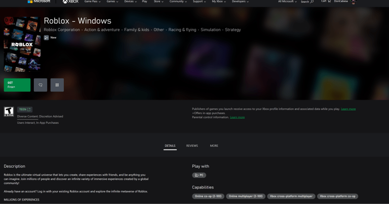 *Updated: Roblox launches updated app for Xbox on PC