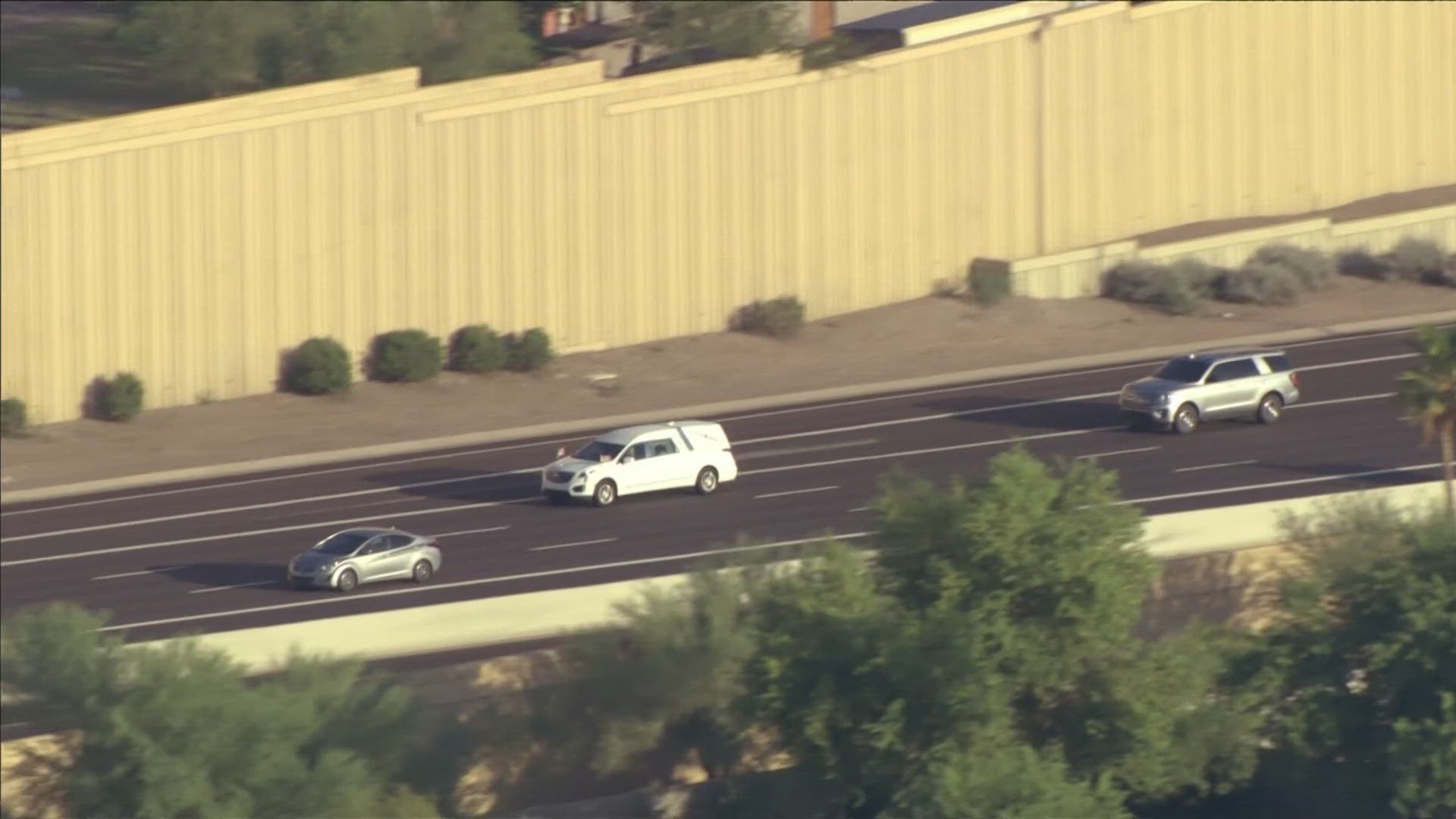 Motorcade takes body of Charlie Kirk to funeral home