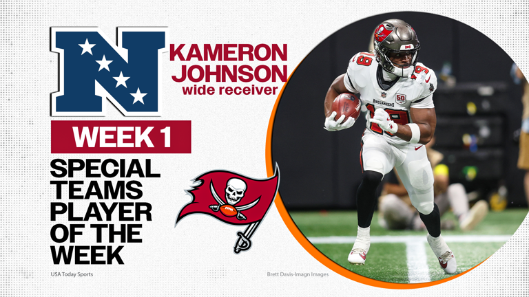 Buccaneers' Kameron Johnson named NFC Special Team Player of the Week