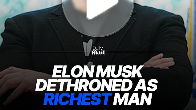 Elon Musk dethroned as world's richest man