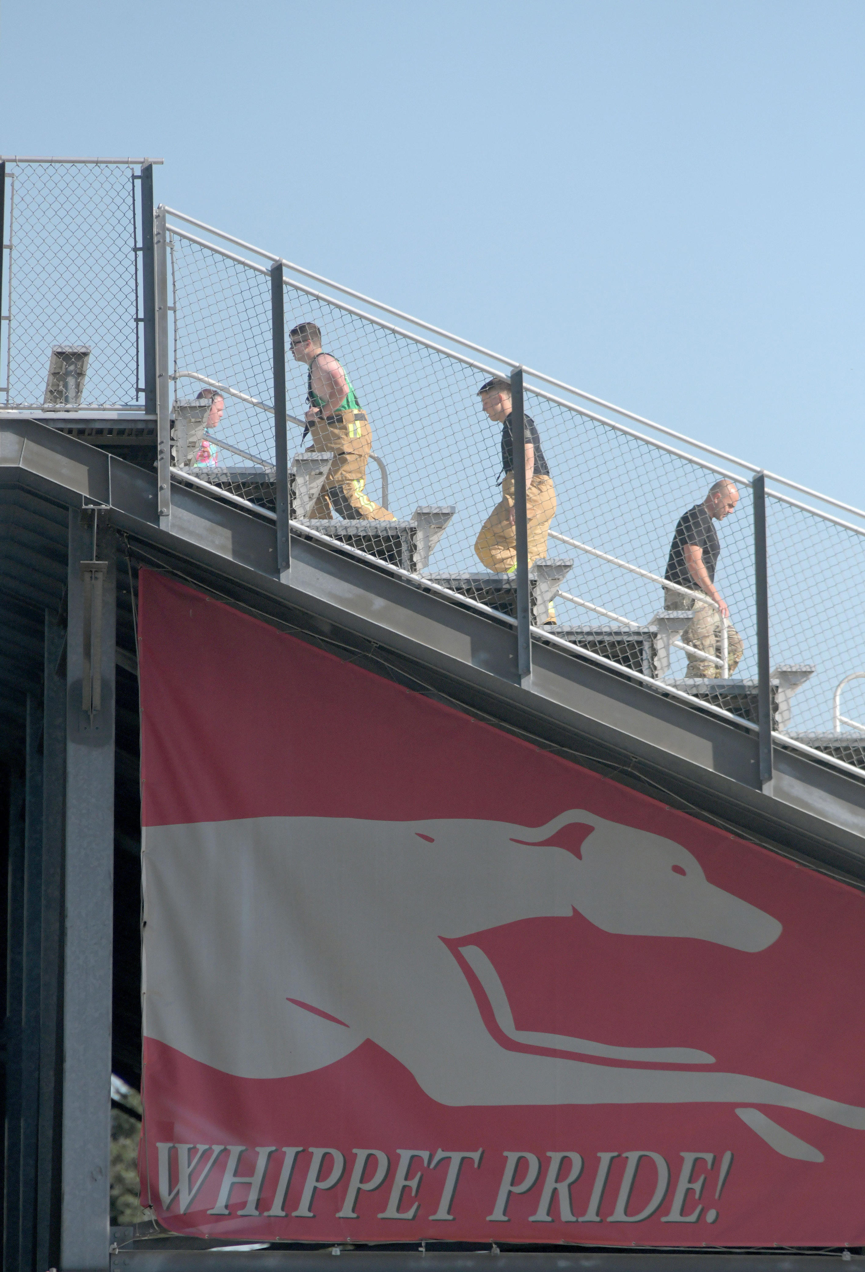First responders, SHS students run bleachers to honor victims of 9/11
