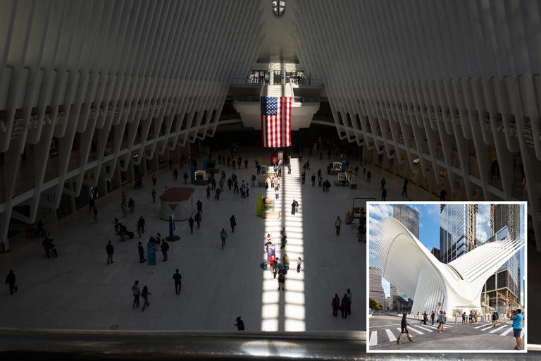 Stunning symbolic ‘Way of Light’ fills WTC’s Oculus at 10:28 a.m. on 9/ ...
