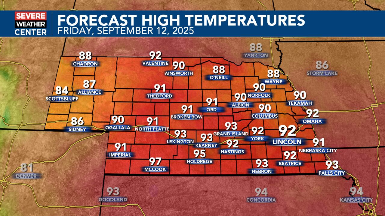 A couple of hot and humid days ahead of us