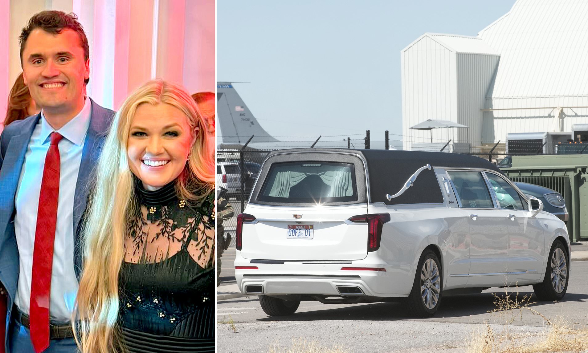 Charlie Kirk's body arrives in hearse at Salt Lake City as devastated ...