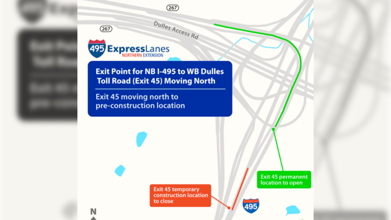 Weekend lane closures on I-495 could cause issues for drivers