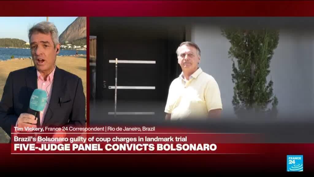 Majority on Brazil's Supreme Court votes to convict Bolsonaro in coup trial