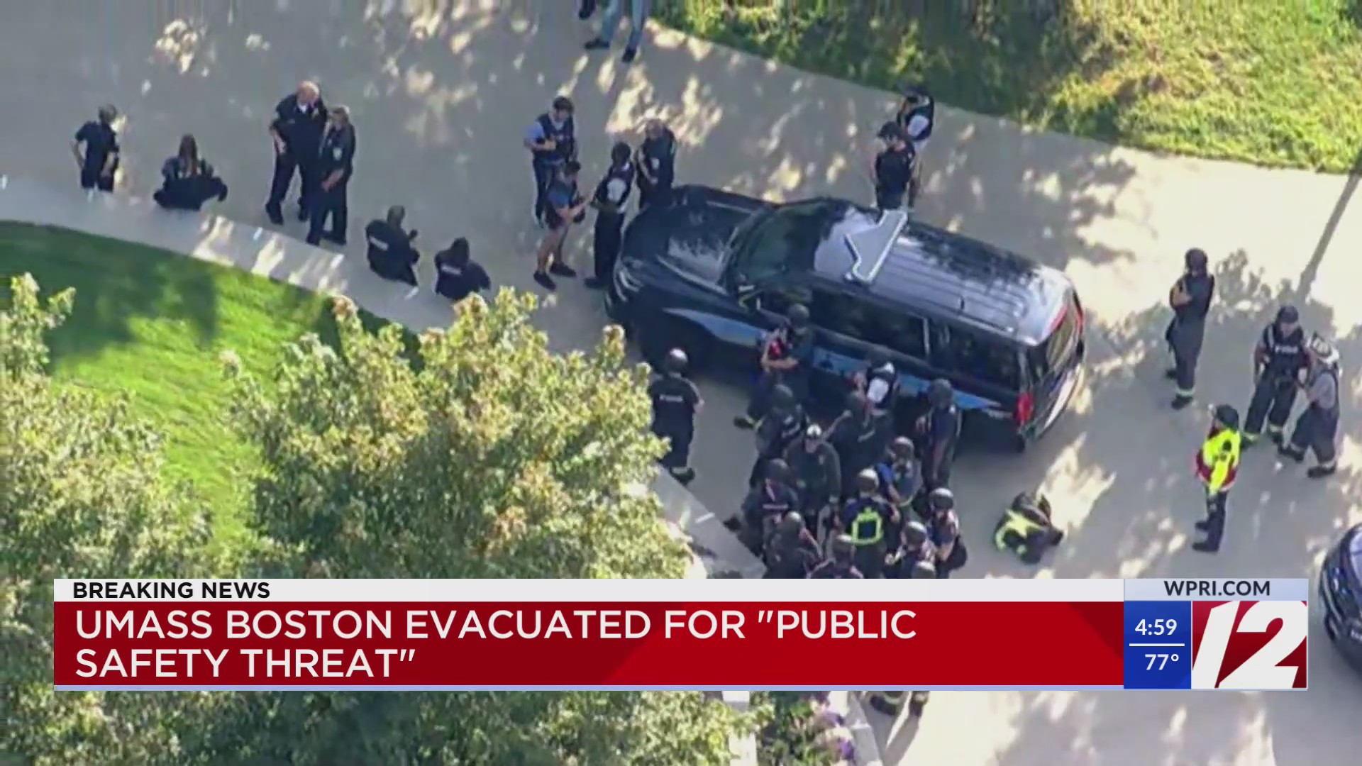 UMass Boston evacuated for "public safety threat"