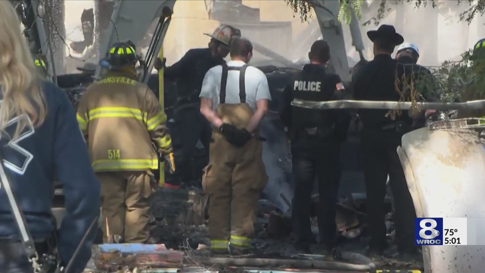 Deadly Sparta house fire caused by dump truck crash