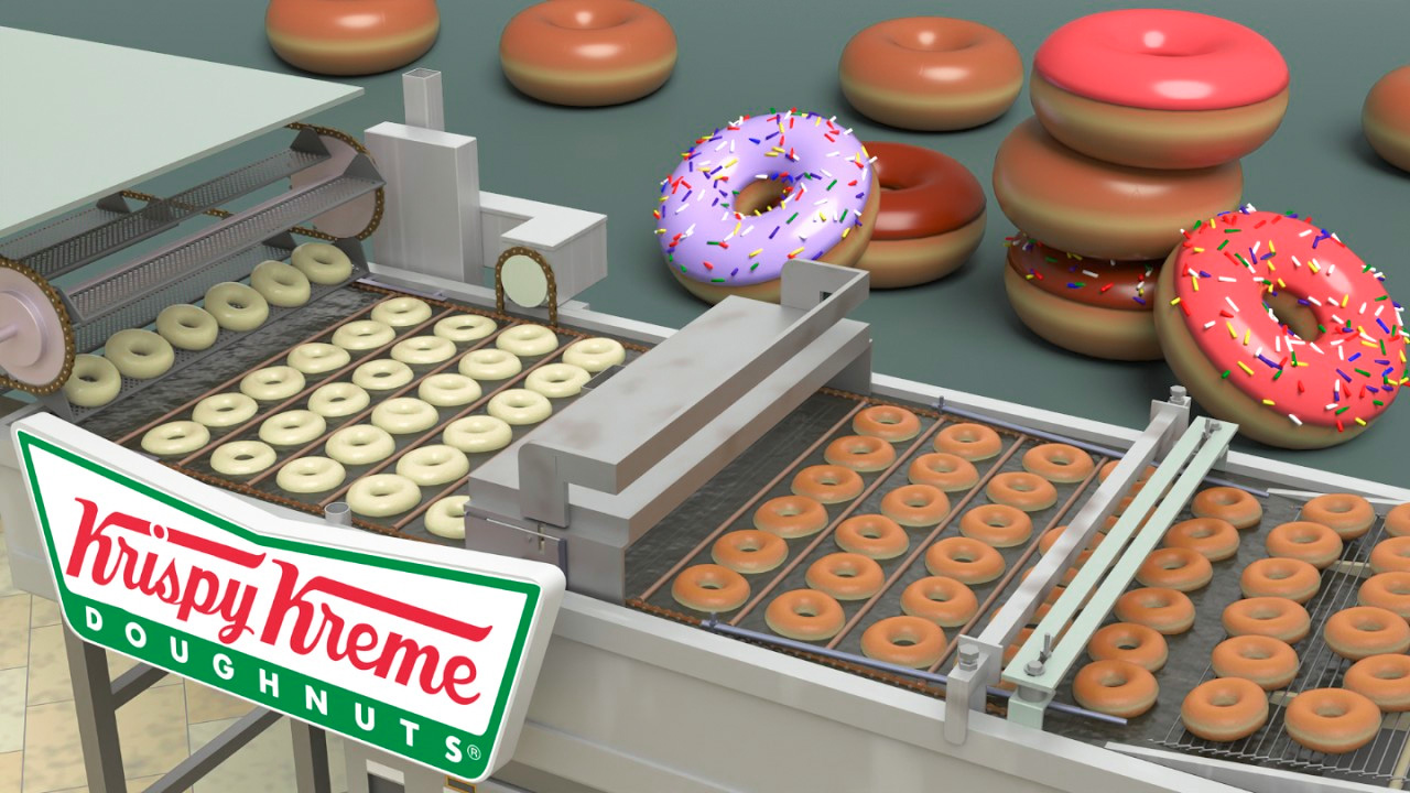 How are Krispy Kreme doughnuts made?