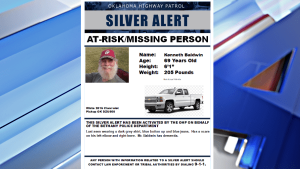 Silver Alert issued for 69-year-old Bethany man