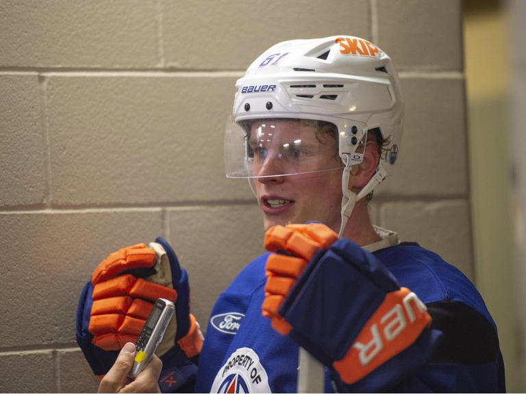 Edmonton Oilers' German-born centre Josh Samanski brings hulking size ...