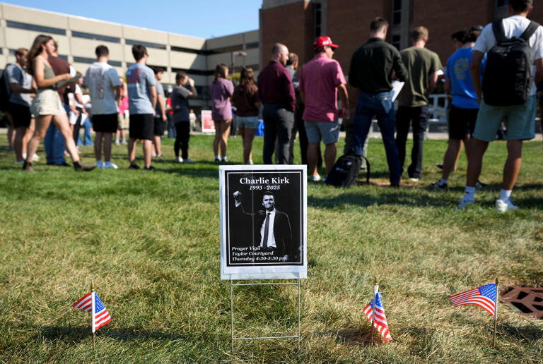Members of IU Indy's Turning Point USA chapter mourn Charlie Kirk at ...