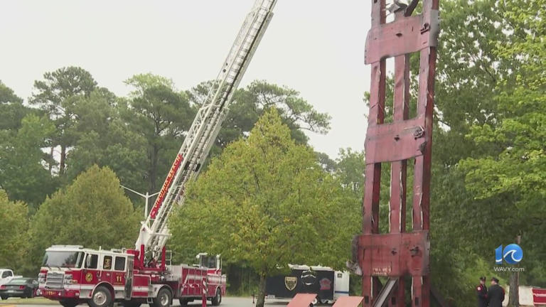 9/11 remembrance ceremony held with unaltered steel beam from Tower 2