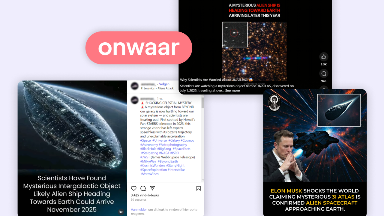 Is komeet 3I/Atlas een ruimteschip met aliens? Heel onwaarschijnlijk