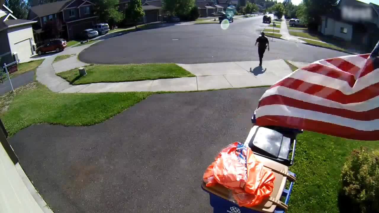 Kid Loses Cops in Garbage Can