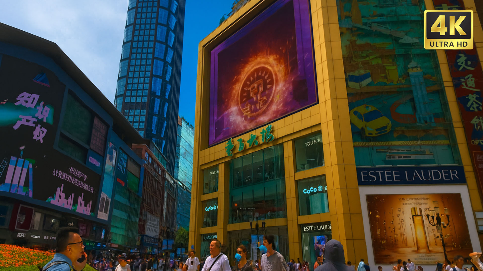 Kävelykierros Chongqingin vuoristokaupungissa – Kiina 4K