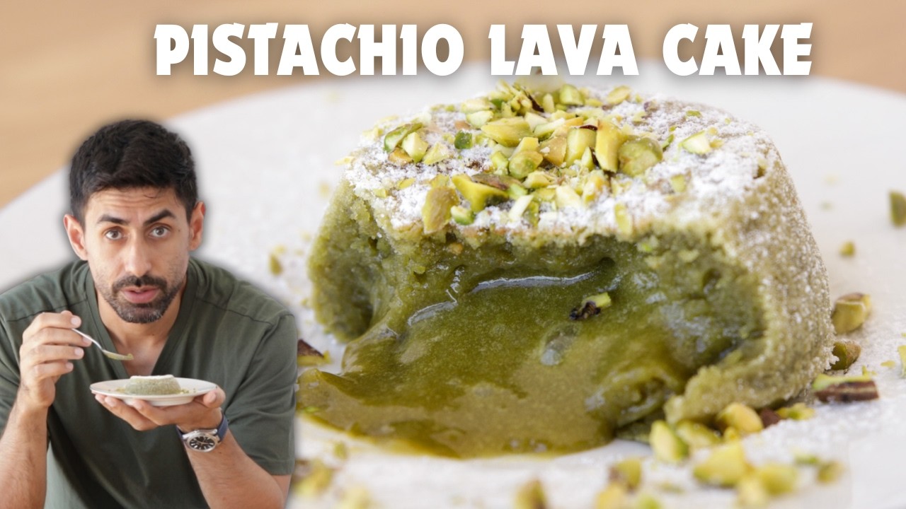 Pistachio Lava Cake in 20 Minutes