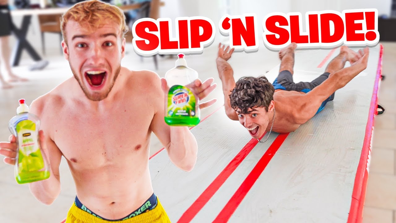 Indoor Slip ‘n’ Slide Challenge You Won’t Believe It!