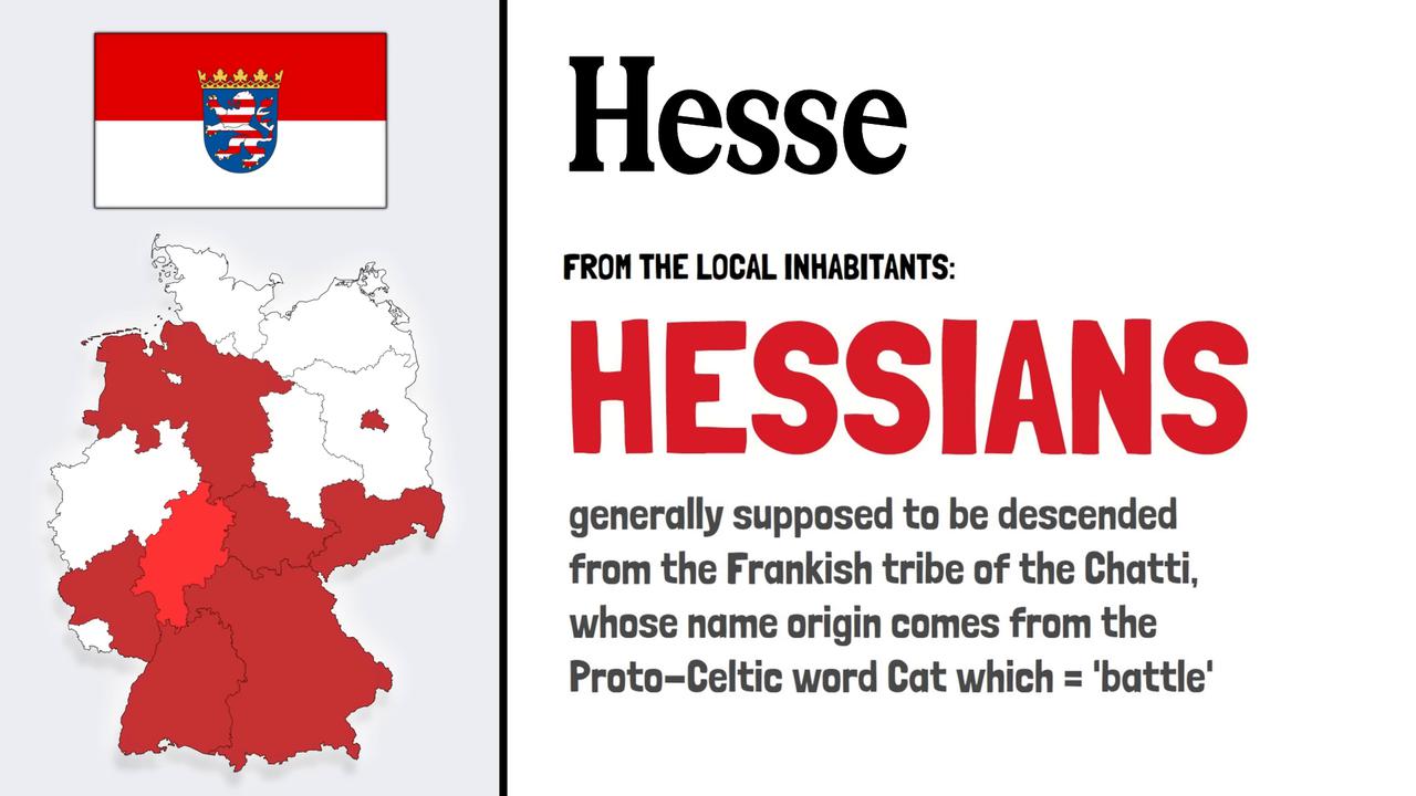 How Did Each German State Get Its Name?