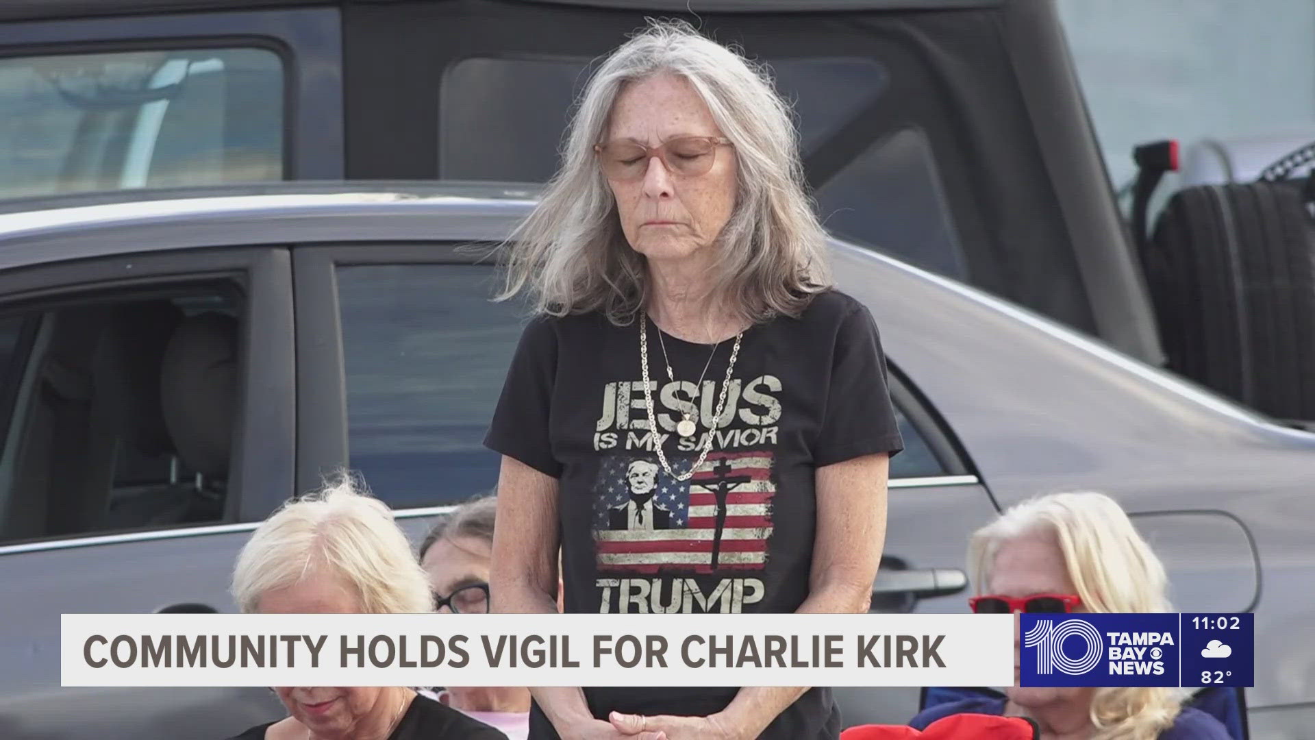 Vigil held in the Tampa Bay area for Charlie Kirk