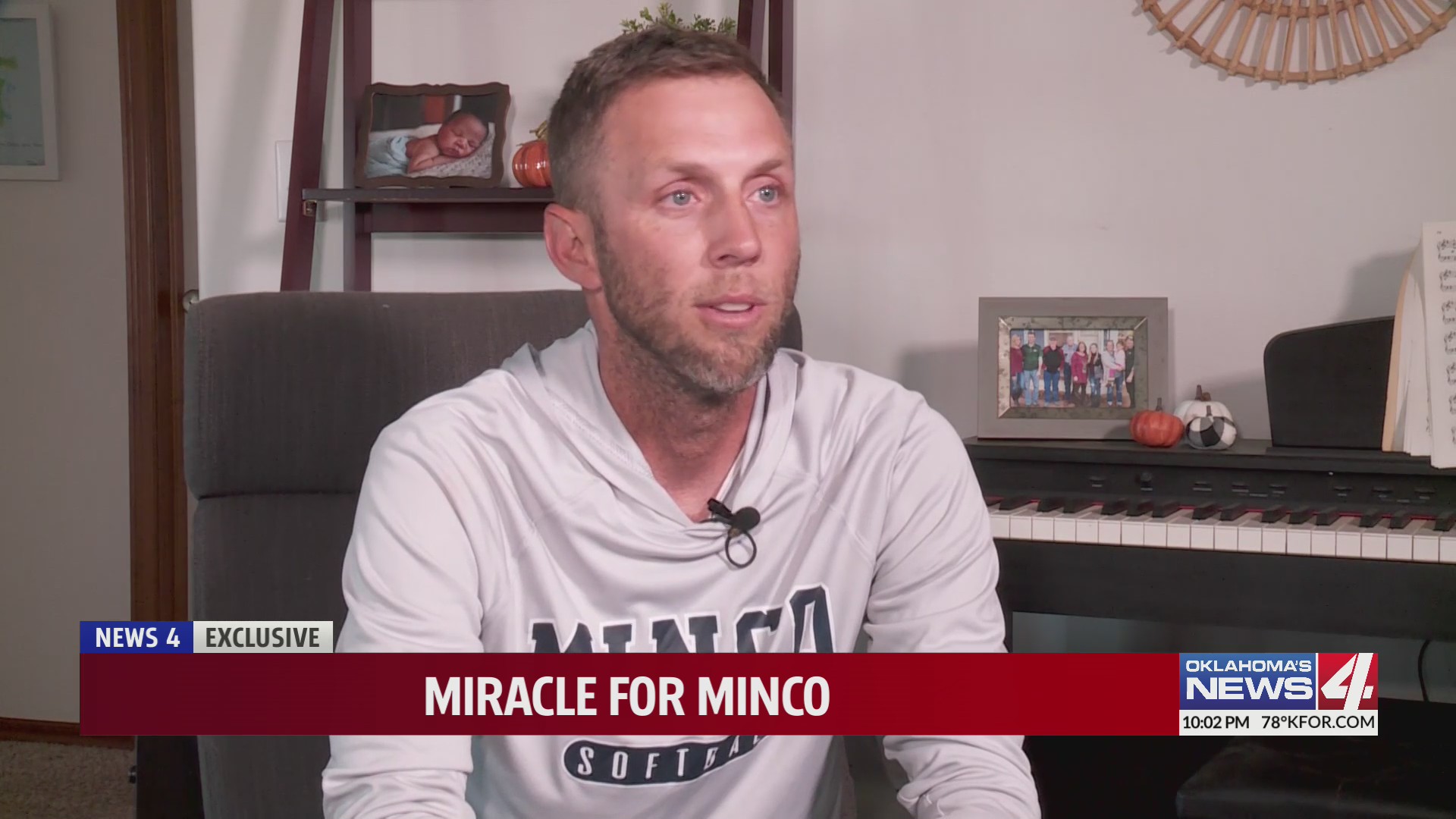 Minco softball coach describes miracle story of survival