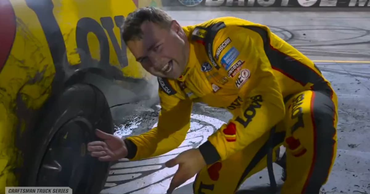Layne Riggs needs new tires to drive to Victory Lane after massive ...