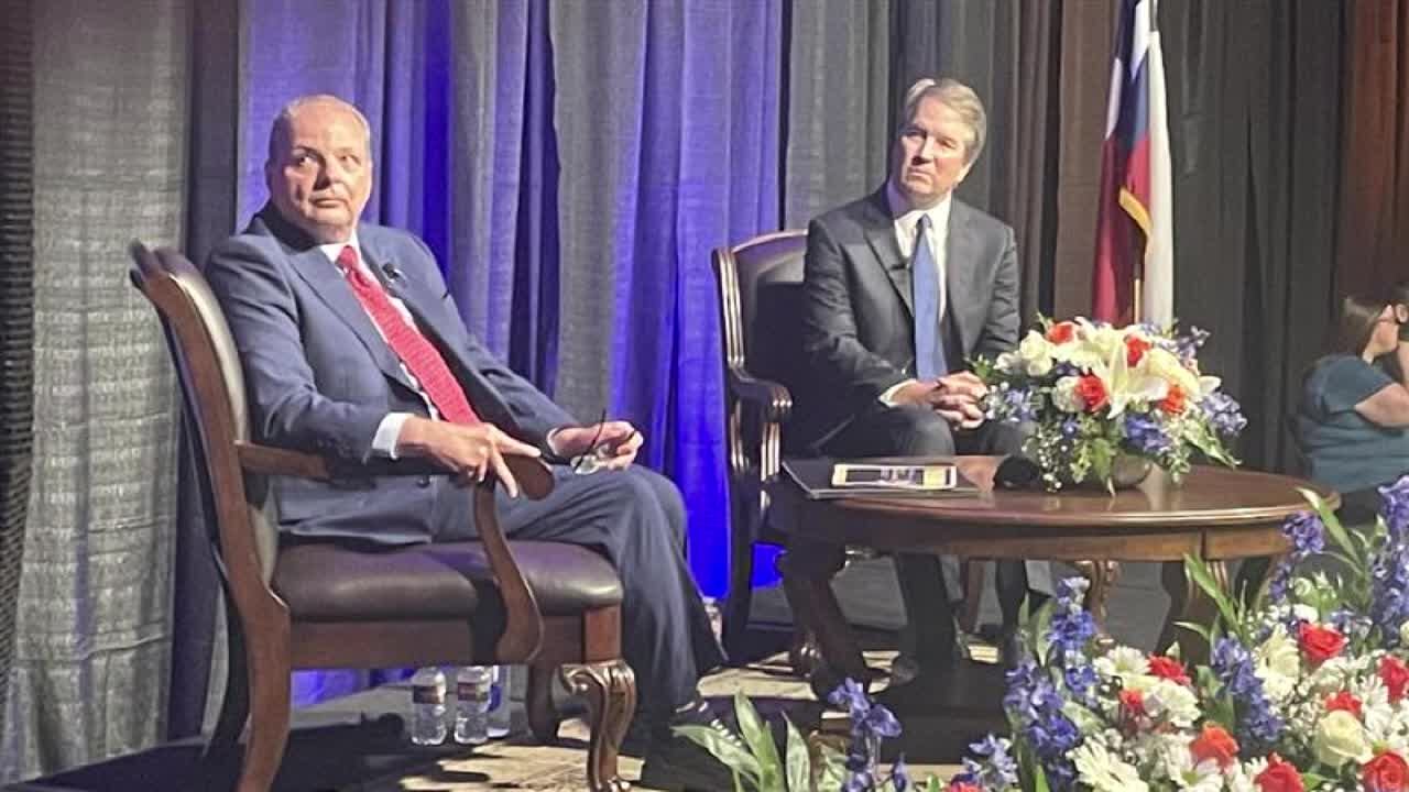 Supreme Court Justice Brett Kavanaugh speaks about fondness for Texas as special guest in Ken ...