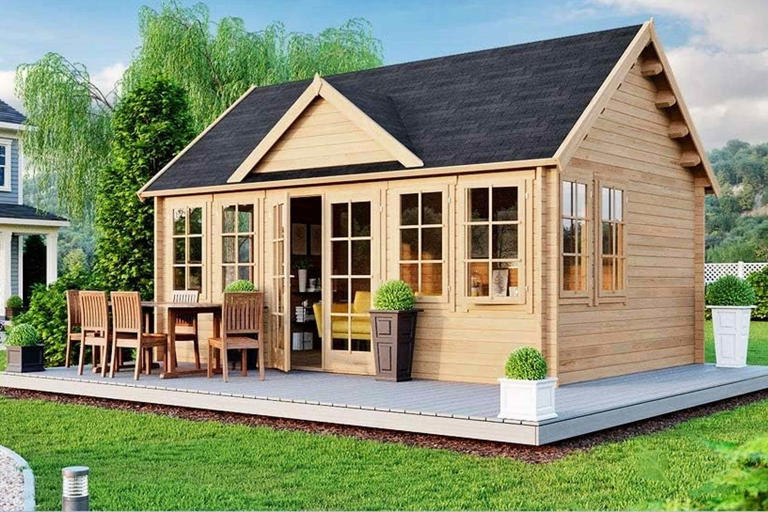 This Amazon A-frame tiny home is packed with cottage-style charm for ...