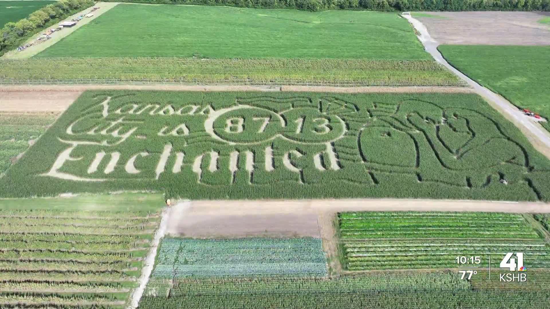 Kansas City farm creates corn maze for Taylor Swift, Travis Kelce ...