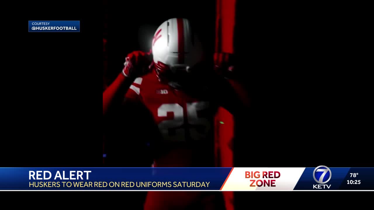 Husker football unveils all-red alternate uniform