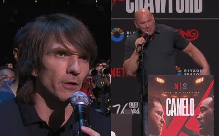 Dana White, reporter argue at press conference