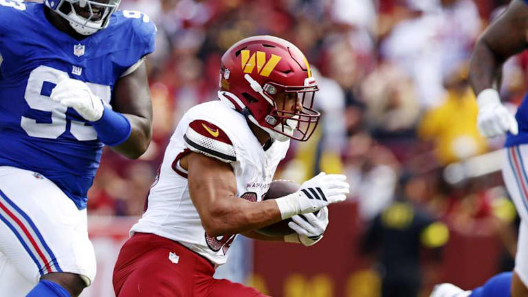 Commanders' Austin Ekeler Carted Off Field After Achilles Injury