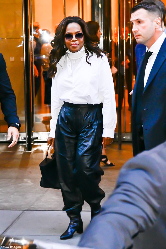 Oprah Winfrey, 71, displays her youthful looks at the Ralph Lauren show ...
