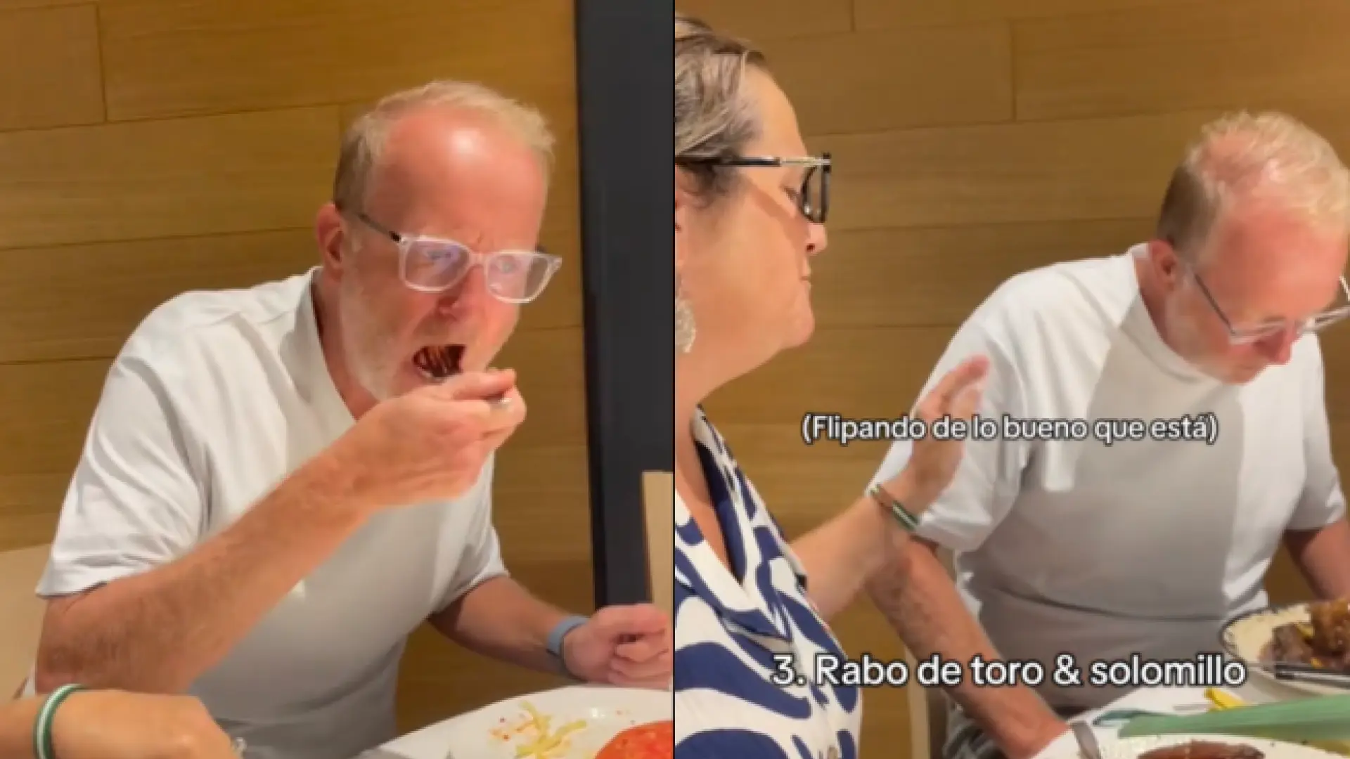 La alegría de una pareja de Estados Unidos al probar comida española ...