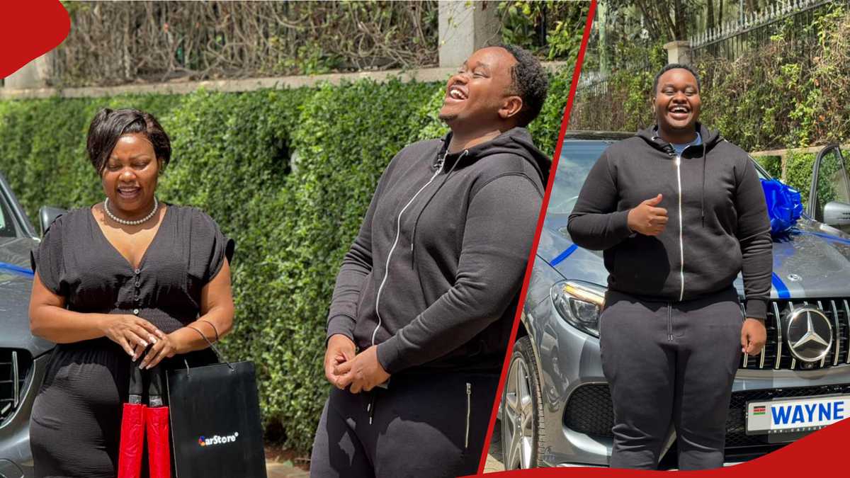 Millicent Omanga gifts son Wayne Mercedes Benz for his 20th birthday ...