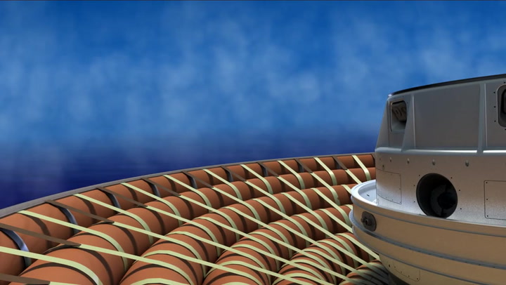 See an inflatable heat shield work in re-entry test animation