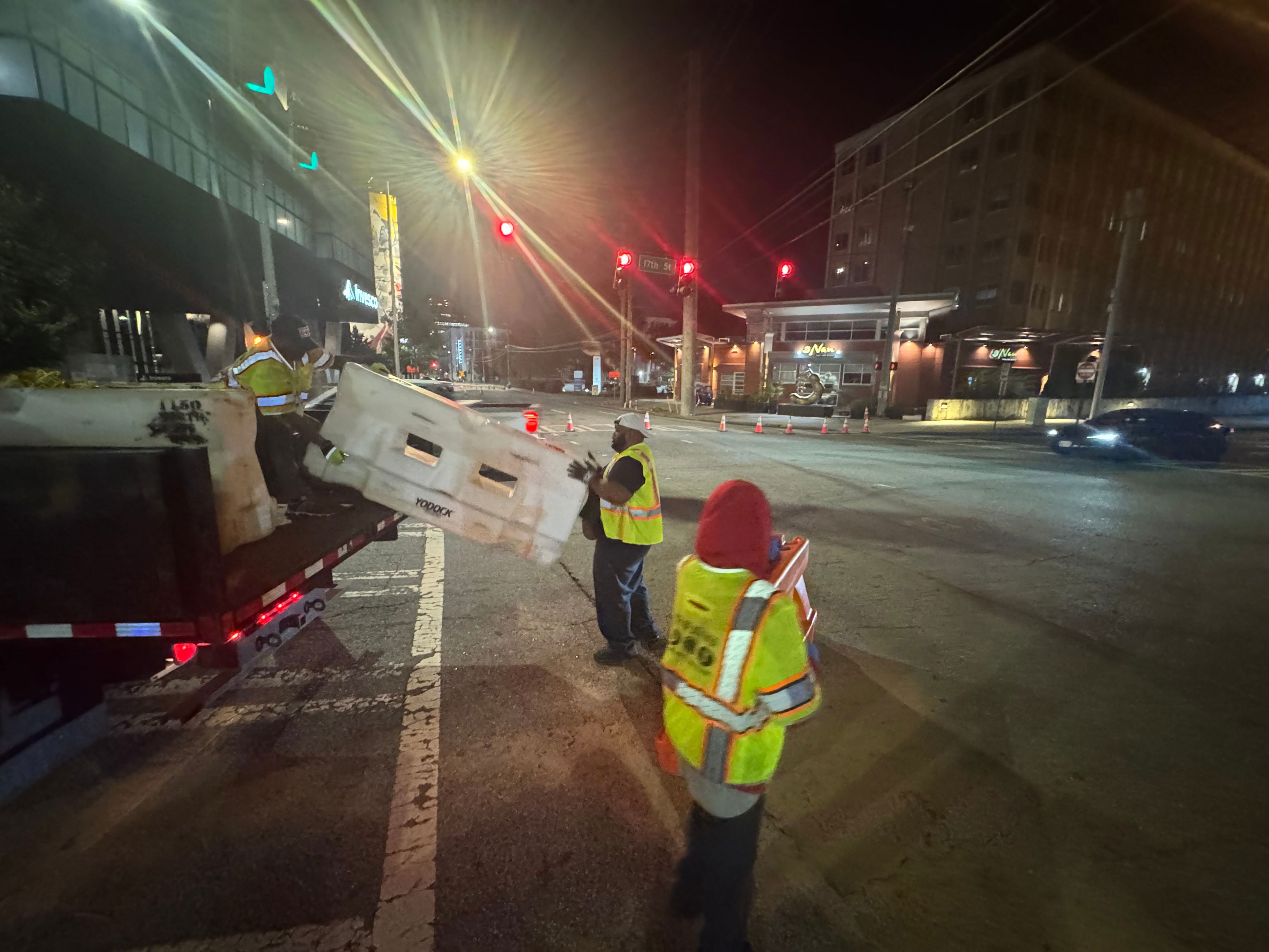 Sinkhole, damaged gas line repaired in Midtown Atlanta; road reopens