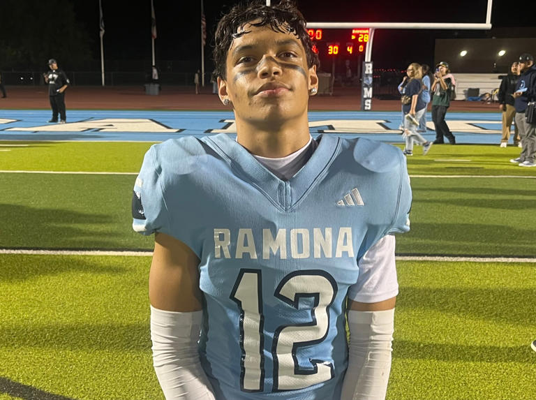 Marcus Abrams interception preserves Ramona football team’s win over ...