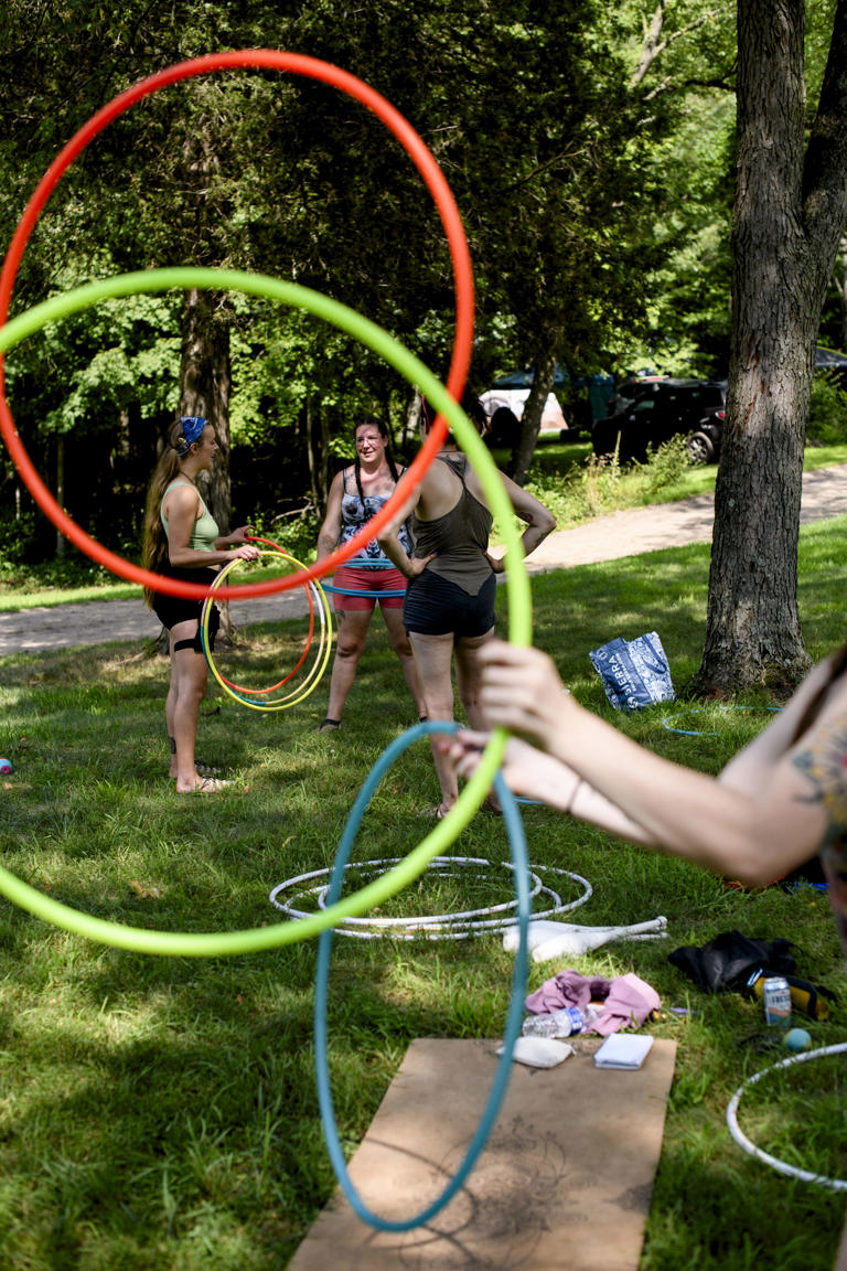 The absurd joy of the adult hula hoop retreat