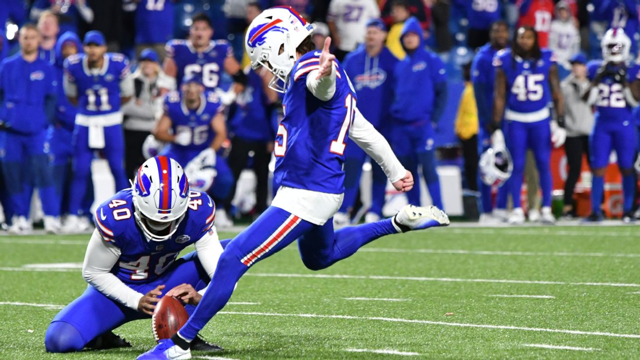 Bills continue to adjust at specialist after game-winning kick
