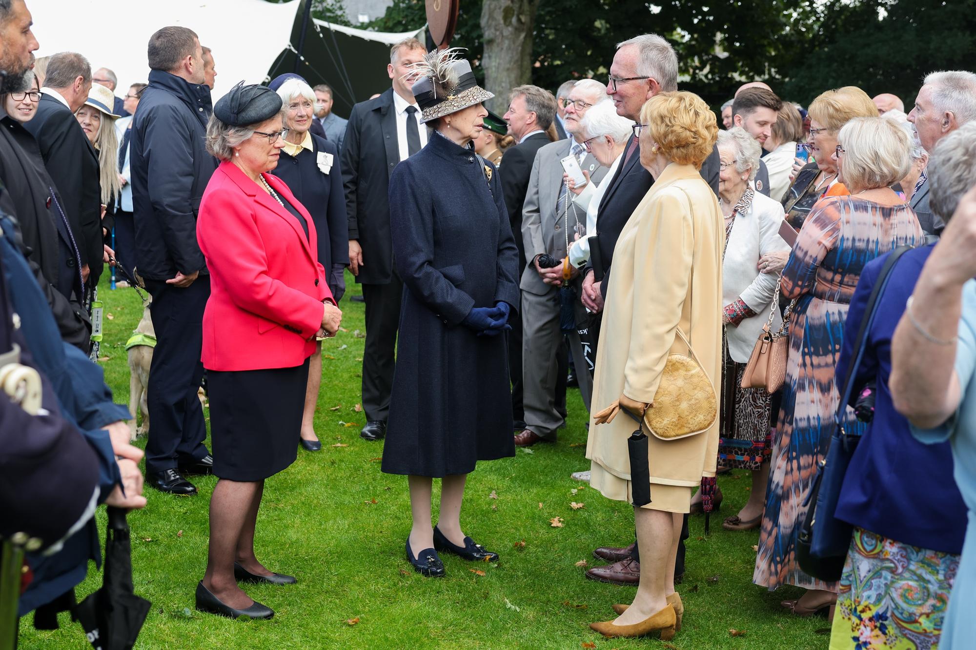 In pictures: Princess Anne greets special guests at Hillsborough Castle ...