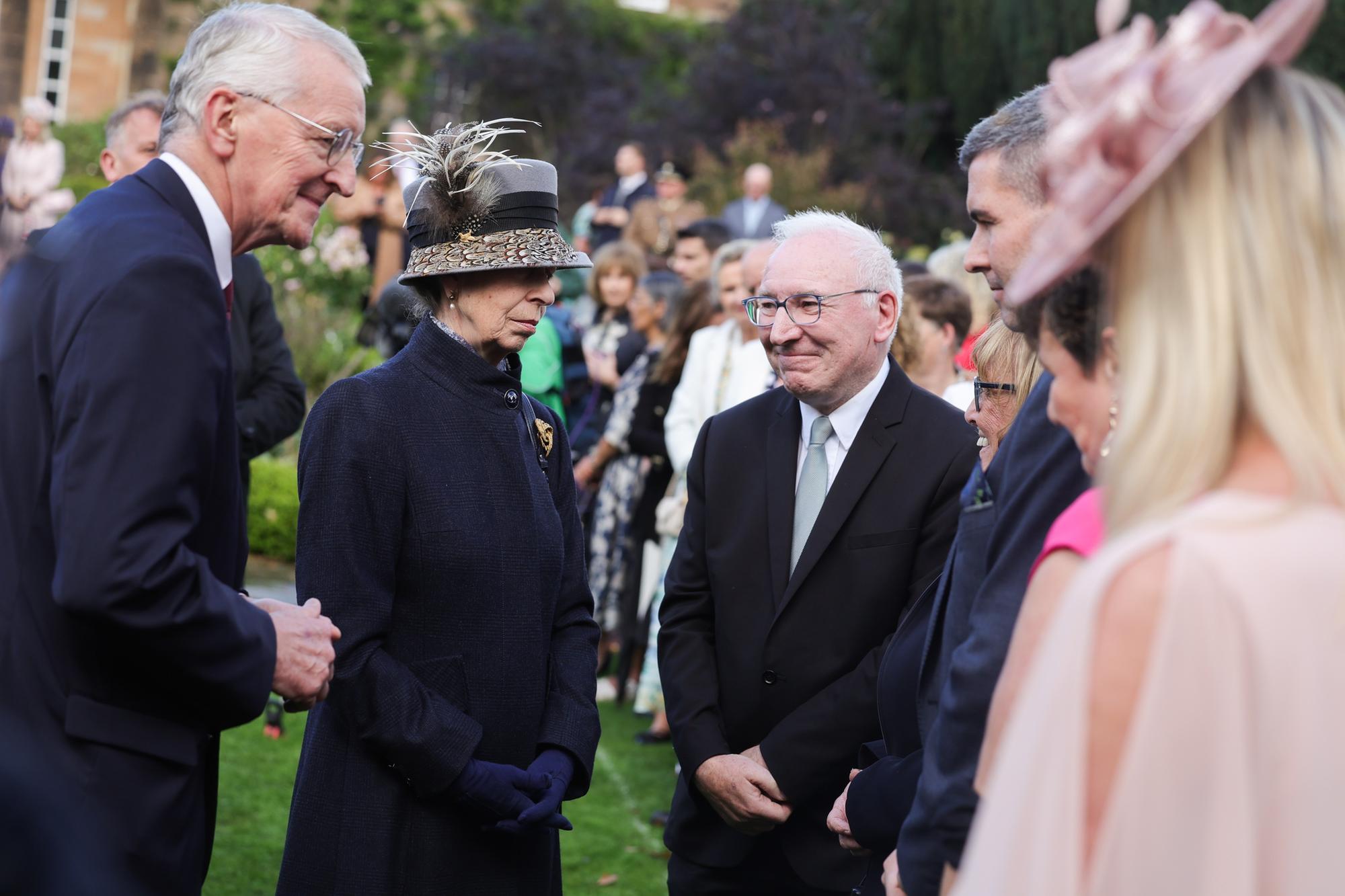 In pictures: Princess Anne greets special guests at Hillsborough Castle ...
