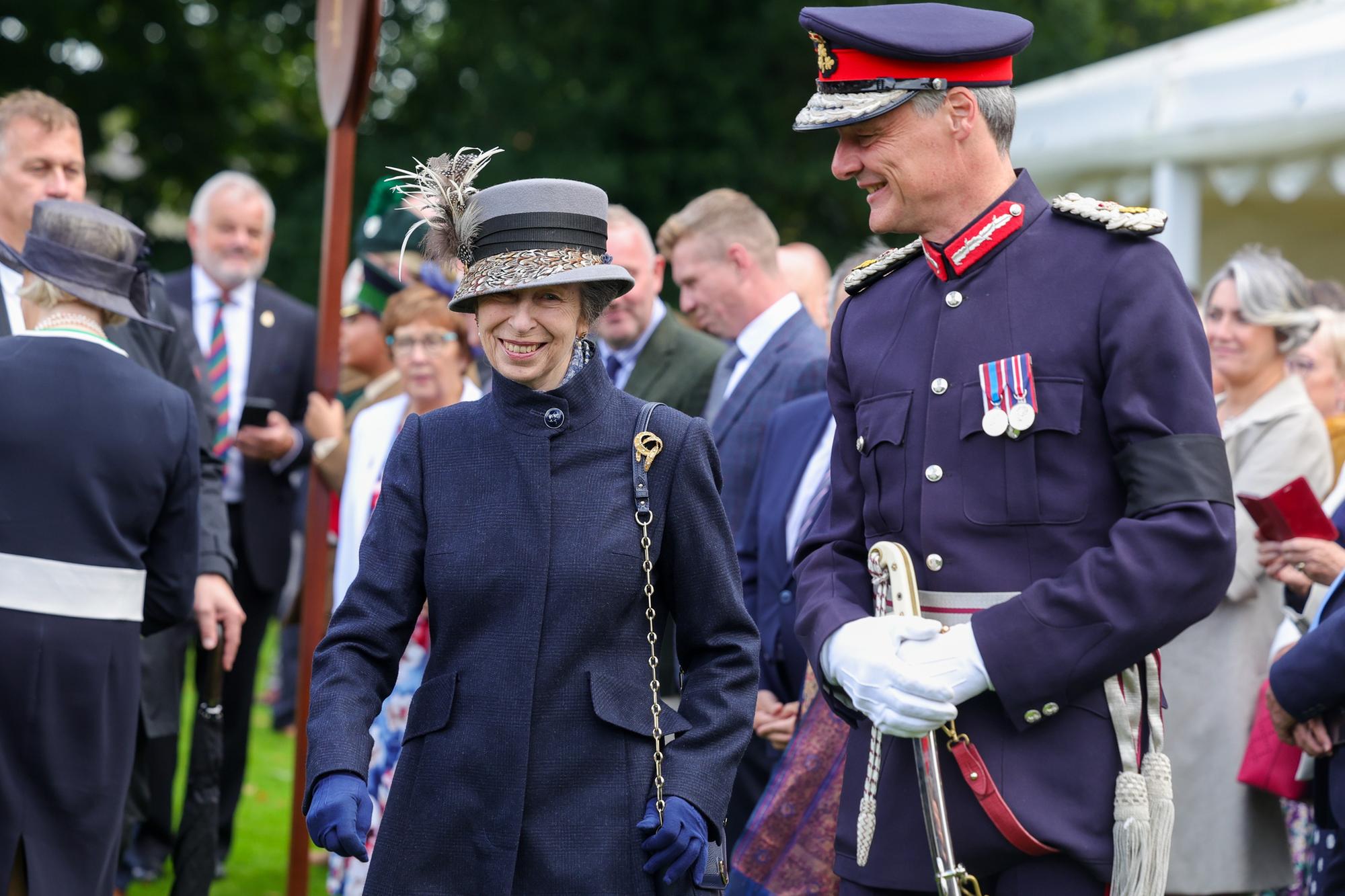In pictures: Princess Anne greets special guests at Hillsborough Castle ...