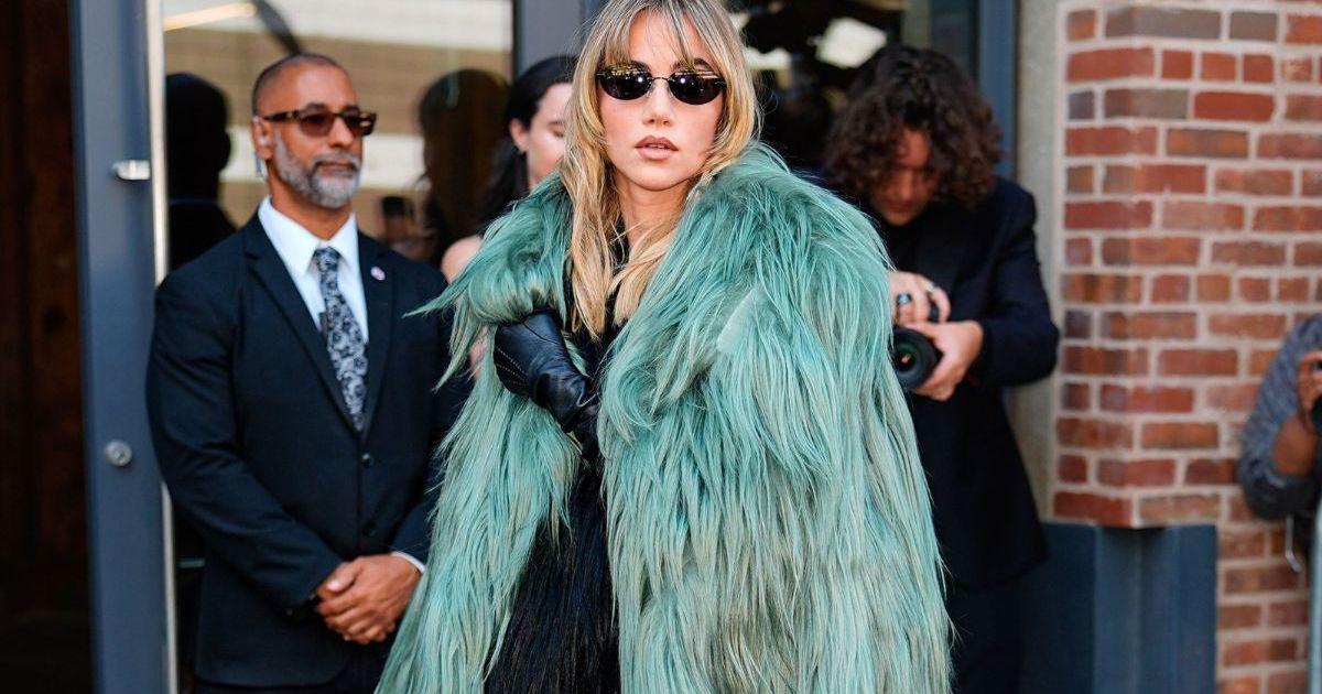 Suki Waterhouse's Fur Game Is Too Strong To Beat in NYC Photos