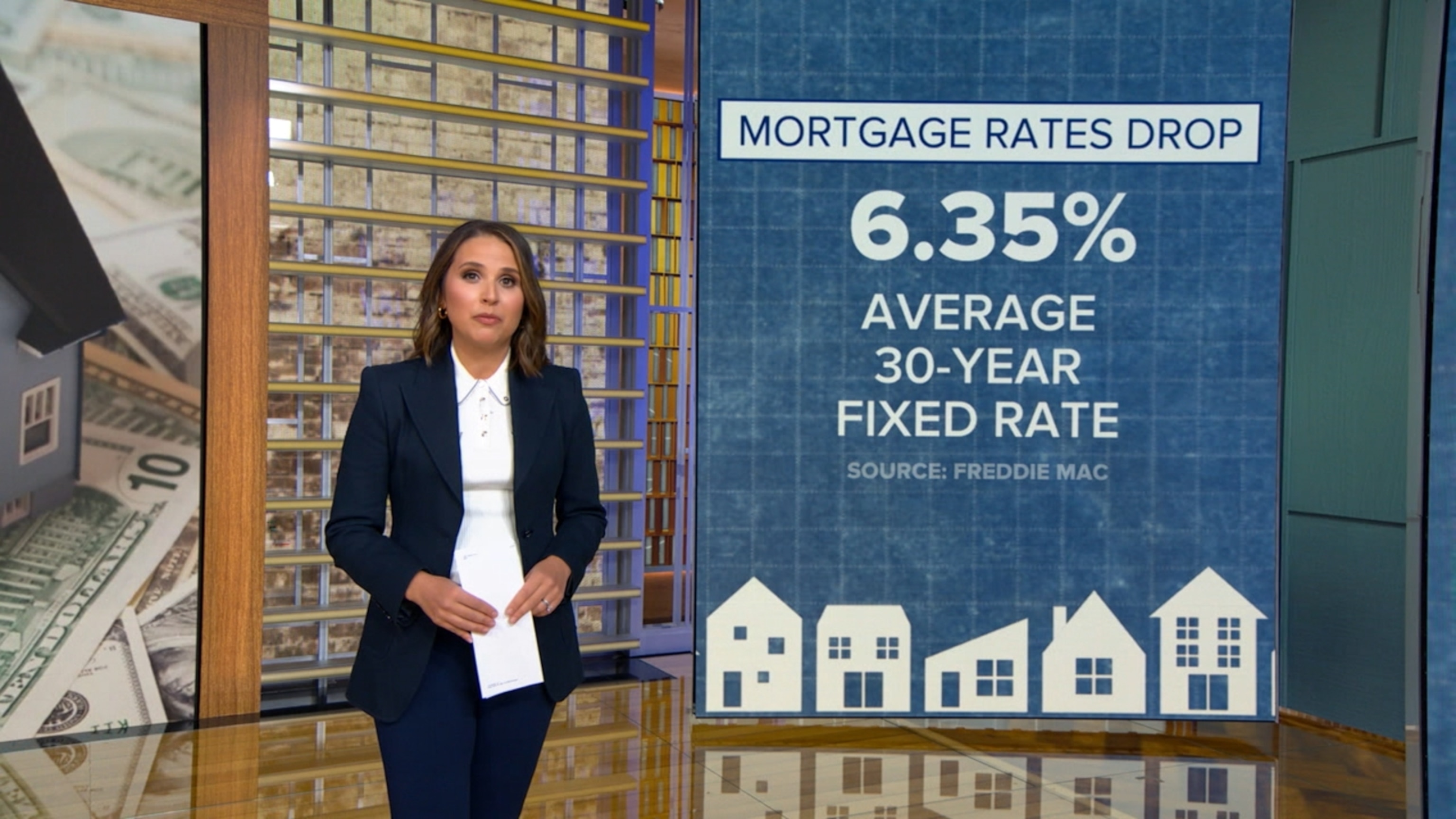 Interest rate on housing mortgages drops