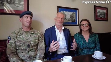 Veterans minister Al Cairns visited the Bird in Hand pub, Stafford to ...