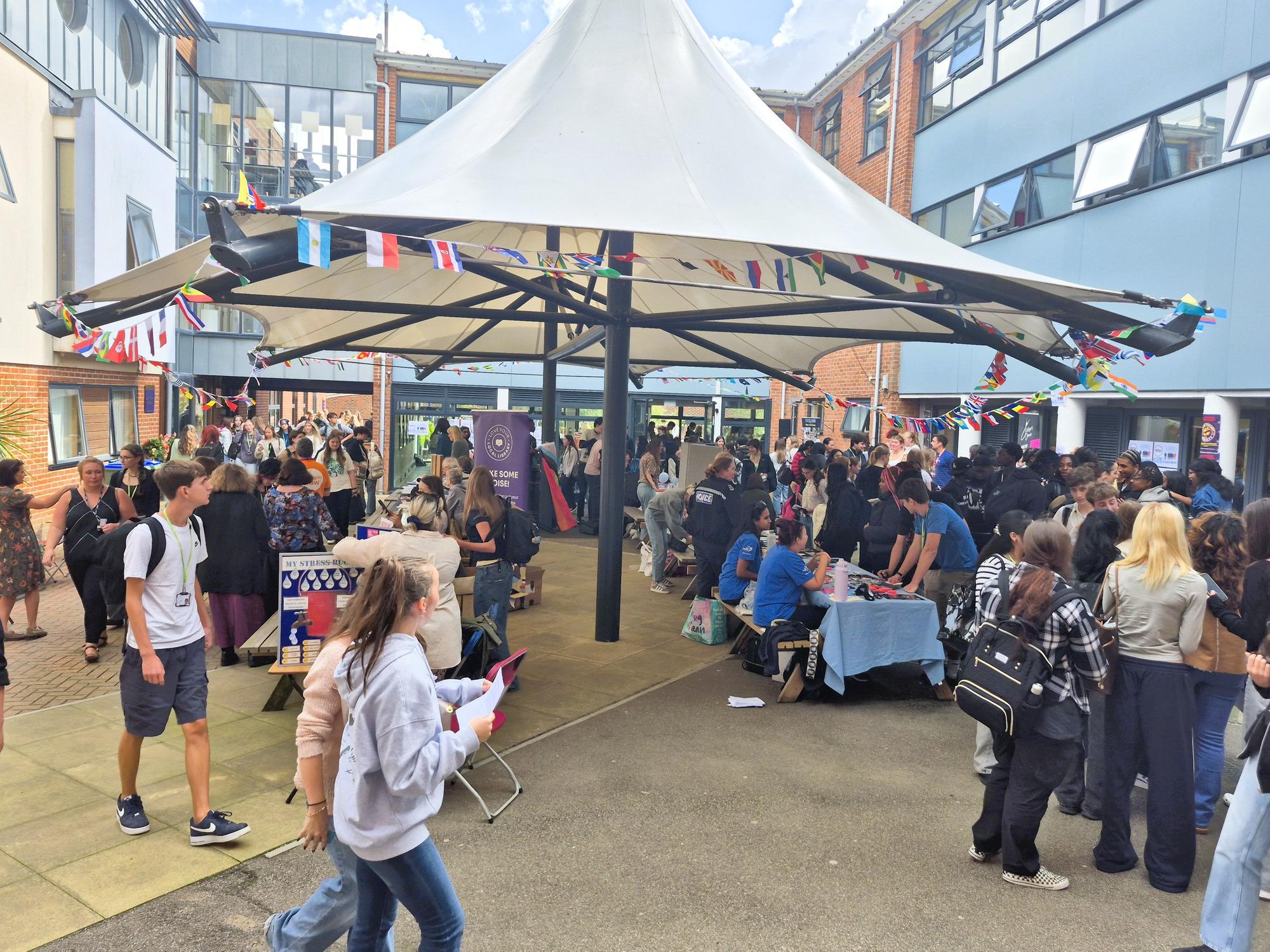 Freshers' fair at Collyer's