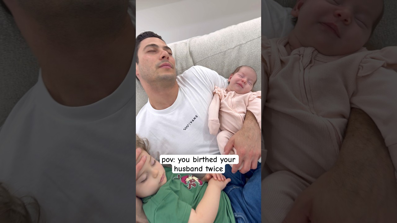 POV: Dad Napping With Sons Like Three Peas in a Pod
